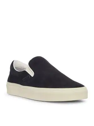 TOM FORD Jude Perforated Suede Slip-on Sneakers - Black