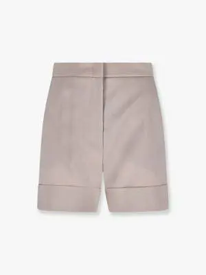 Max Mara Virgin Wool, Mohair, And Silk Blend Bermuda Shorts - Multicolor