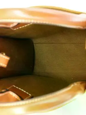 Celine Vertical Cabas Tote Triomphe Coated Canvas Mini Satchel - Brown