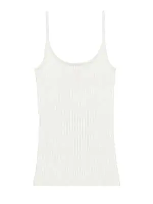 COURREGES Re-edition Knit Tank Top - White