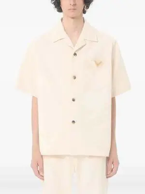 Valentino Garavani Vgold` Denim Short Sleeve Shirt - Multicolor
