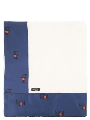 Kiton Kiton Men Terry Beach Towel With Logo Border Multicolor
