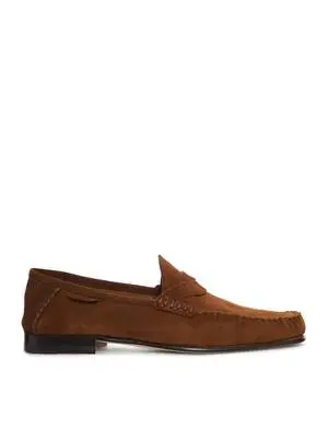 TOM FORD Tom Ford Ripley Suede Loafers With Braided Band Multicolor