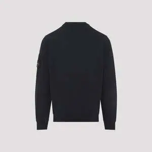 Stone Island Cotton Sweatshirt With Logo Patch - Blue