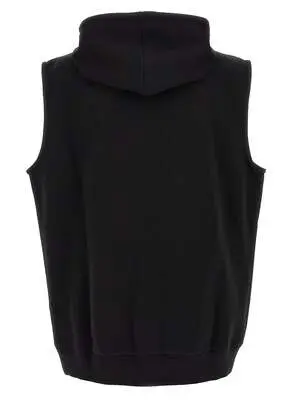 Brunello Cucinelli Cotton Blend Hooded Vest - Black