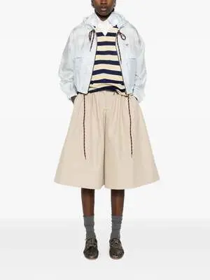 Prada Re-nylon Cropped Jacket With Drawstring Hood - Multicolor