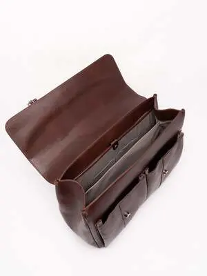 Brunello Cucinelli Leather Travel Bag