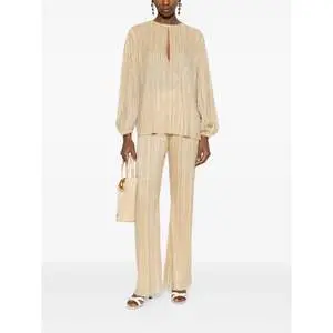Missoni Tone Striped Long Sleeve Blouse
