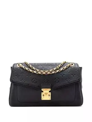 LOUIS VUITTON Monogram Empreinte Leather Saint Germain Pm Shoulder Bag - Black