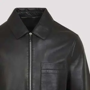 YVES SALOMON Lamb Leather Zip-up Jacket