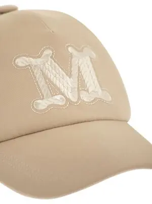 Max Mara Baseball Cap With Monogram Detail - Multicolor