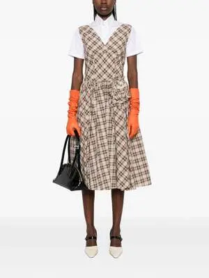 Prada Popeline Dress With Floral Appliqu
