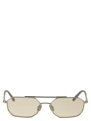 Brunello Cucinelli Titanium Octagon Sunglasses - Multicolor