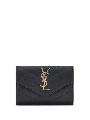 Saint Laurent Leather Wallet - Black