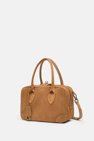 GOLDEN GOOSE Suede Vita Bag