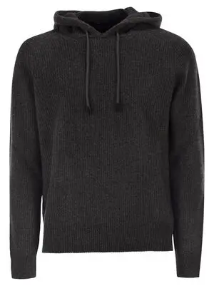 Tagliatore Hunter Ribbed Hooded Knit - Multicolor