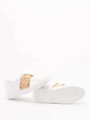 Valentino Garavani Rockstud Untitled Leather Sneakers - Multicolor
