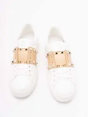 Valentino Garavani Rockstud Untitled Leather Sneakers - Multicolor