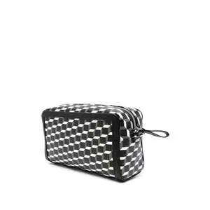 Pierre Hardy Geometric Print Calf Leather Shoulder Bag