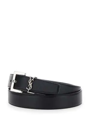 Saint Laurent Cassandre Plate Belt