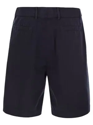 Brunello Cucinelli Cotton Gabardine Bermuda Shorts - Blue