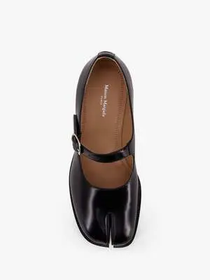 MAISON MARGIELA Tabi Leather Ballerinas - Black