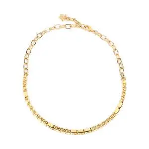 Versace Gold Brass Greek Motif Choker