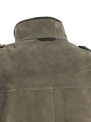 Brunello Cucinelli Couture Suede Jacket - Gray