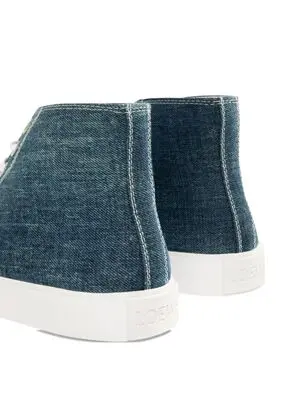 Loewe High Top Denim Sneakers - Multicolor
