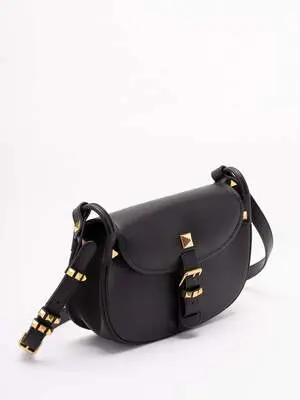Valentino Garavani Studded Leather Flaneuse Shoulder Bag