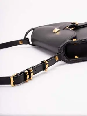 Valentino Garavani Studded Leather Flaneuse Shoulder Bag