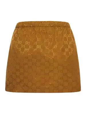 Gucci Gg Jacquard Mini Skirt - Multicolor