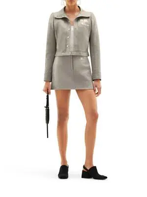 COURREGES Courrèges Vinyl Mini Skirt Re-edition - Multicolor