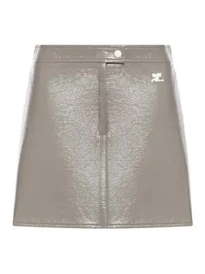 COURREGES Courrèges Vinyl Mini Skirt Re-edition - Multicolor