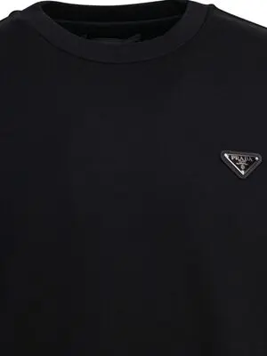 Prada Logo Cotton Sweatshirt - Multicolor