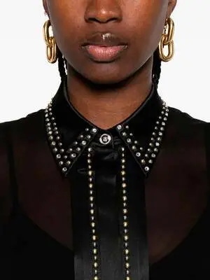 Versace Embellished Silk Shirt