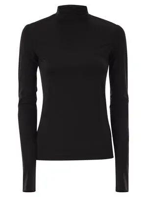 Sportmax Stone Jersey Turtleneck Jumper - Black