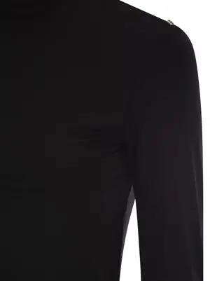 Sportmax Stone Jersey Turtleneck Jumper - Black