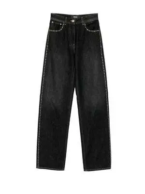 Versace Studded Denim Pants - Multicolor