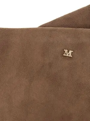 Max Mara Afideesuede Long Suede Nappa Gloves - Brown