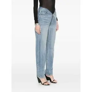 Alexander Wang Straight-leg Zip Jeans - Blue