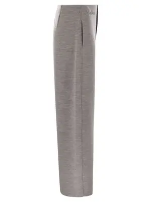 Max Mara Ebrien Double Wool And Cotton Trousers