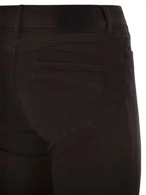 Sportmax Enna Denim Mini Flare Cropped Pants - Multicolor