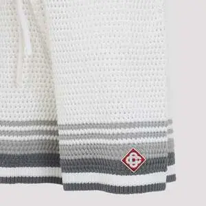 Casablanca Crochet Bermuda Shorts