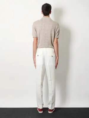 Brunello Cucinelli Linen And Cotton Trousers