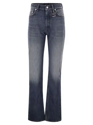 Sportmax SPORTMAX Baita Low-Rise Straight Leg Jeans Multicolor