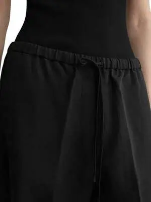 TOTEME Wide-leg Linen Blend Trousers - Black