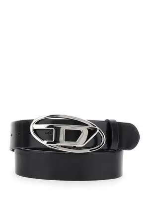 DIESEL® 1dr Belt With Logo Buckle - Multicolor