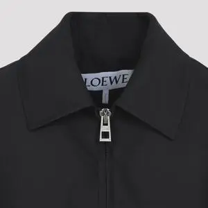 Loewe Belted Jacket In Wool And Silk