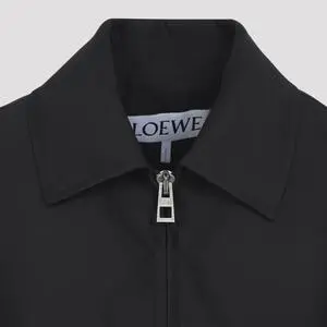 Loewe Belted Jacket In Wool And Silk